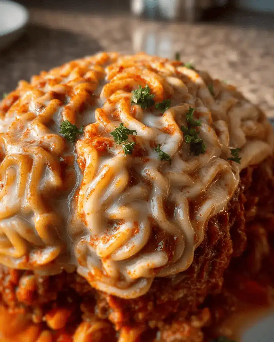 meatball stuffed pasta brain