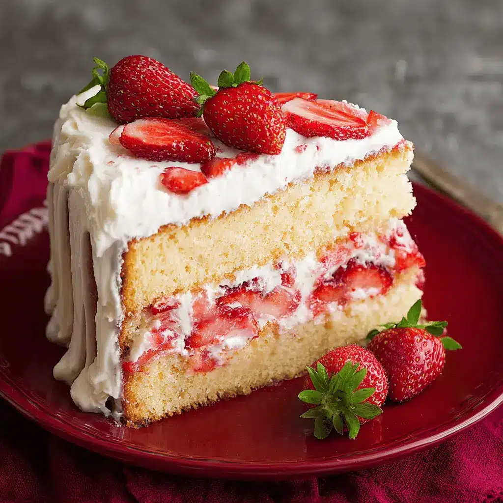 fresh strawberry cake